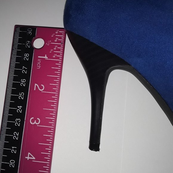 Mojo Moxy | Shoes | Dolce Tammy Sz 7 2 M Cobalt Blue Suede Black Heel ...